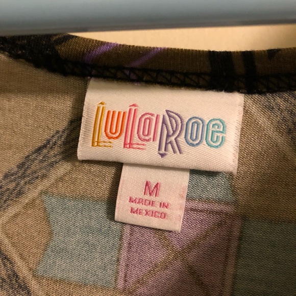 LuLaRoe | Dresses | Lularoe Olive Background Patterned Carly Dress ...